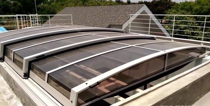 Polycarbonate Retractable Roof System – retractableroofs